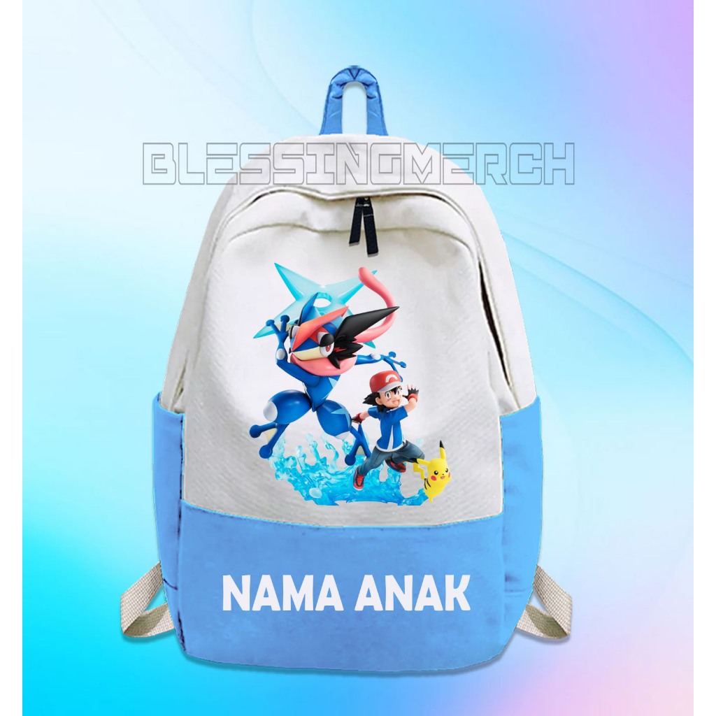 Jual Tas Ransel Sekolah Anak Pokemon Greeninja / Tas Pokemon Greeninja ...