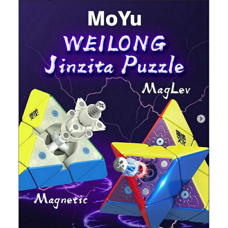 Jual Cube Pyraminx Moyu Weilong Magnetic (Stickerless) Standart, Maglev ...