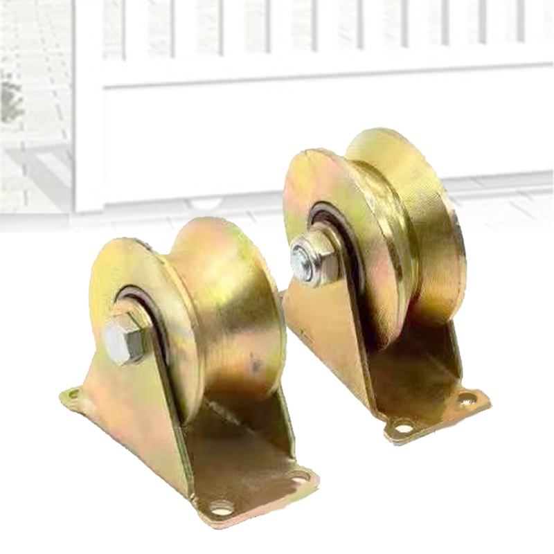 Jual 50mm Roda Gerbang Pagar Model U & V Roda Rel Besi Roda Gerbang ...