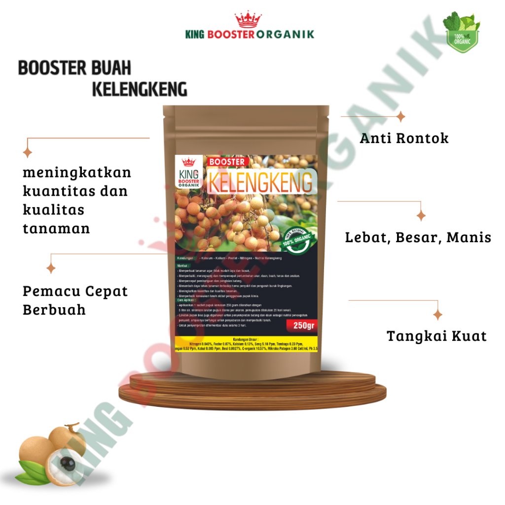 Jual Pupuk booster kelengkeng perangsang dan pelebat tanaman buah KING BOOSTER ORGANIK | Shopee ...