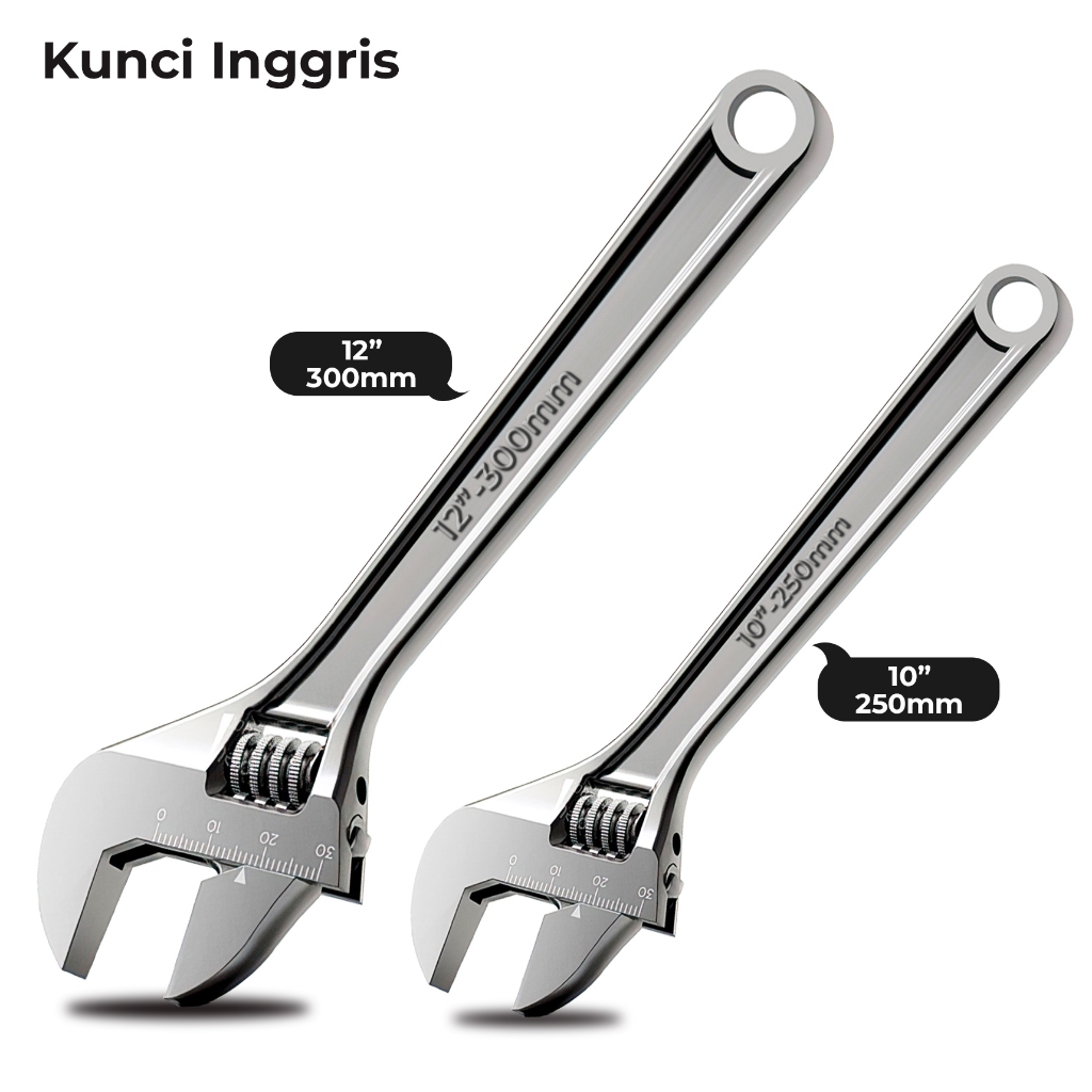 Jual Allefix Kunci Inggris 10 Inch 12 Inch Adjustable Wrech- 6729 ...