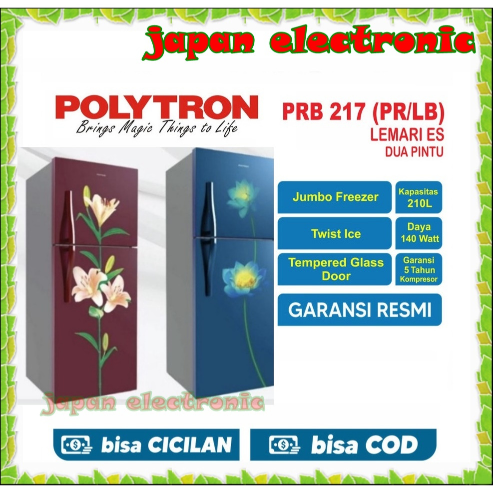 Jual Kulkas Polytron 2 Pintu PRB 217 Lemari Es 2 Pintu murah promo ...