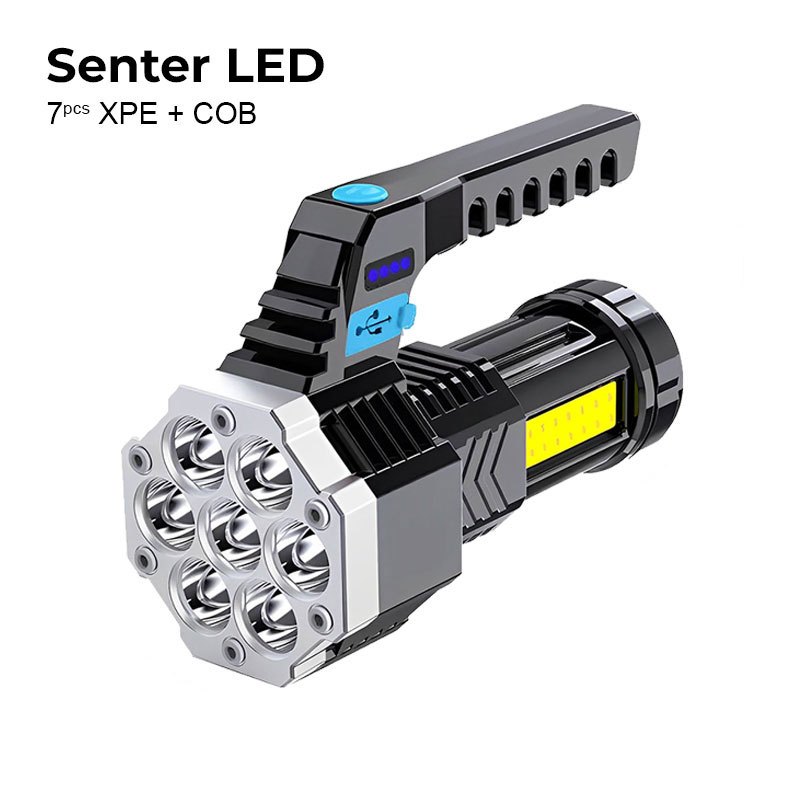 Jual Senter LED Super Terang Portable Multifungsi Senter Telescopic ...