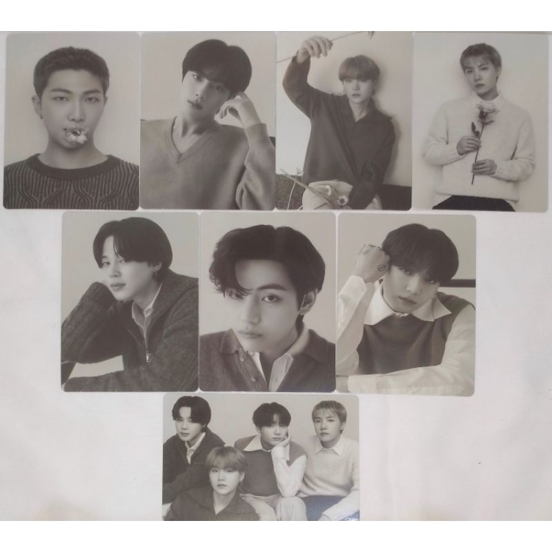 Jual [READY] Official MPC Mini Photocard BTS Monochrome RM Jin Suga J-hope Jimin V Jungkook ...