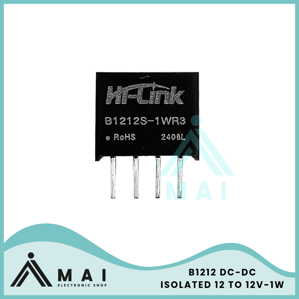 Jual B1212S DC to DC Isolated 12V to 12V 1 Watt | Shopee Indonesia