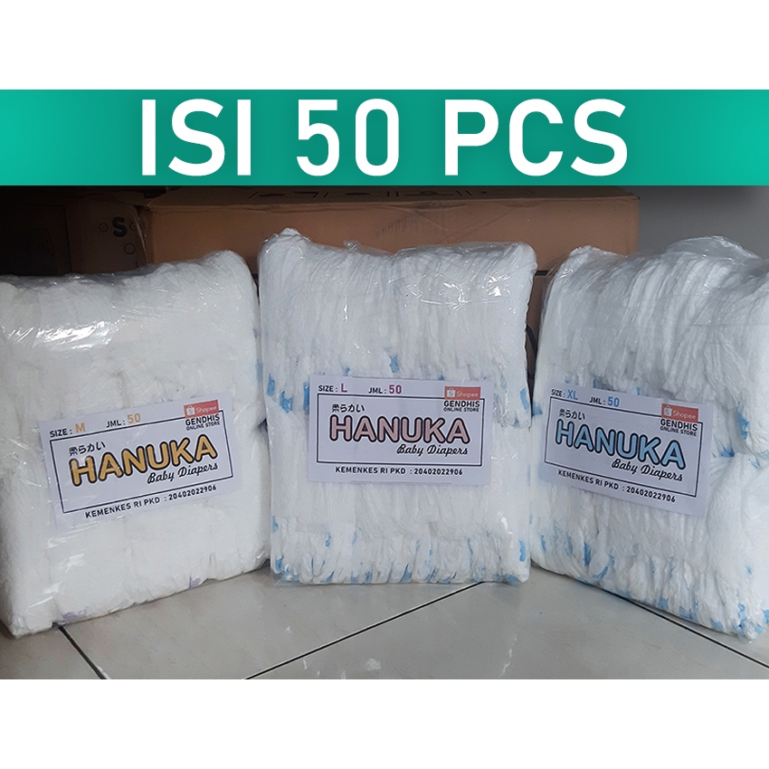 Jual POPOK / PAMPERS ANAK HANUKA NON KEMASAN ISI 50 PCS | Shopee Indonesia