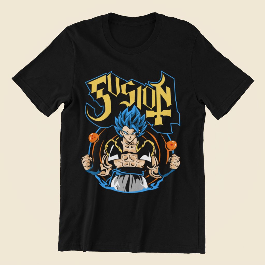 Jual BA227 Kaos Dragon Ball Gogeta Fusion Blue dari Anime DragonBall ...