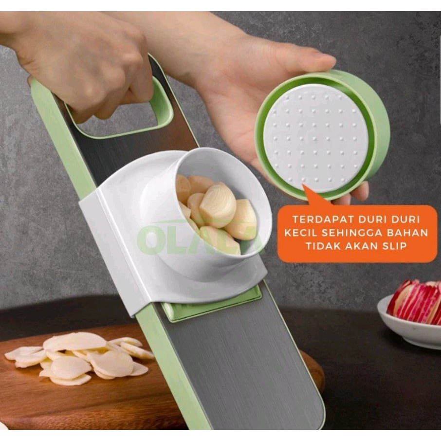 Jual 5 IN 1 CUTTER / Vegetable Cutter Premium 6 Mata Pisau Parutan ...