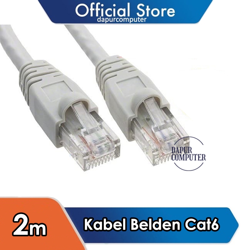 Jual kabel lan 2 meter cat 6 belden jaringan internet wifi terbaik ...