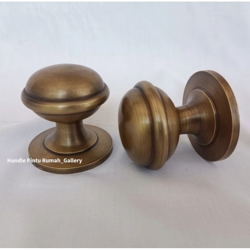 Jual Knop Pintu Kenop Pintu Rumah Kuningan Antik Bulat Polos | Shopee ...