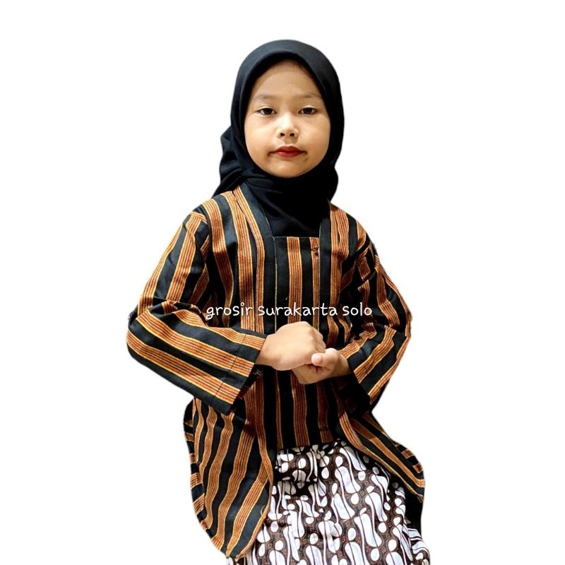 Jual Baju Surjan Kebaya Anak Perempuan Lurik | Shopee Indonesia