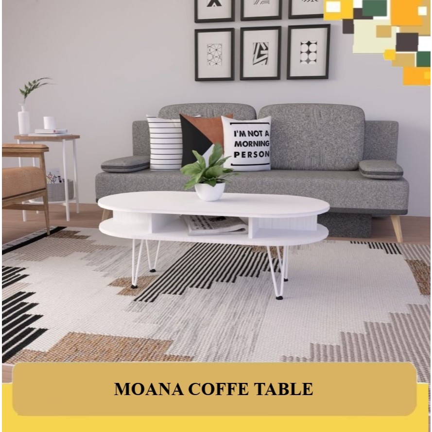 Jual Meja Tamu Sofa Minimalis Modern Moana Cofee Table Dachi | Shopee ...