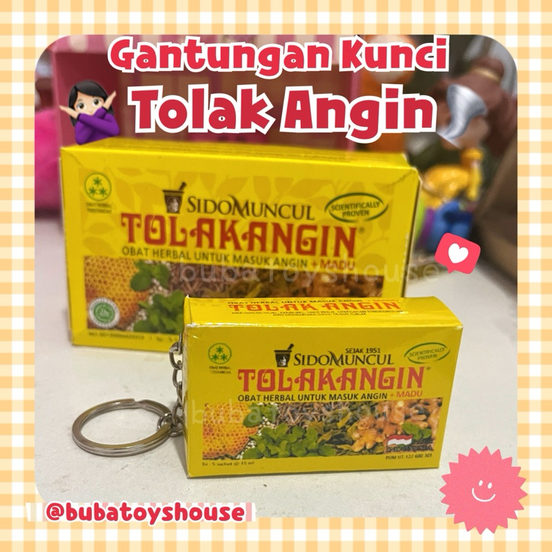 Jual Gantungan Kunci Bentuk Tolak Angin Lucu Miniatur makanan minuman ...