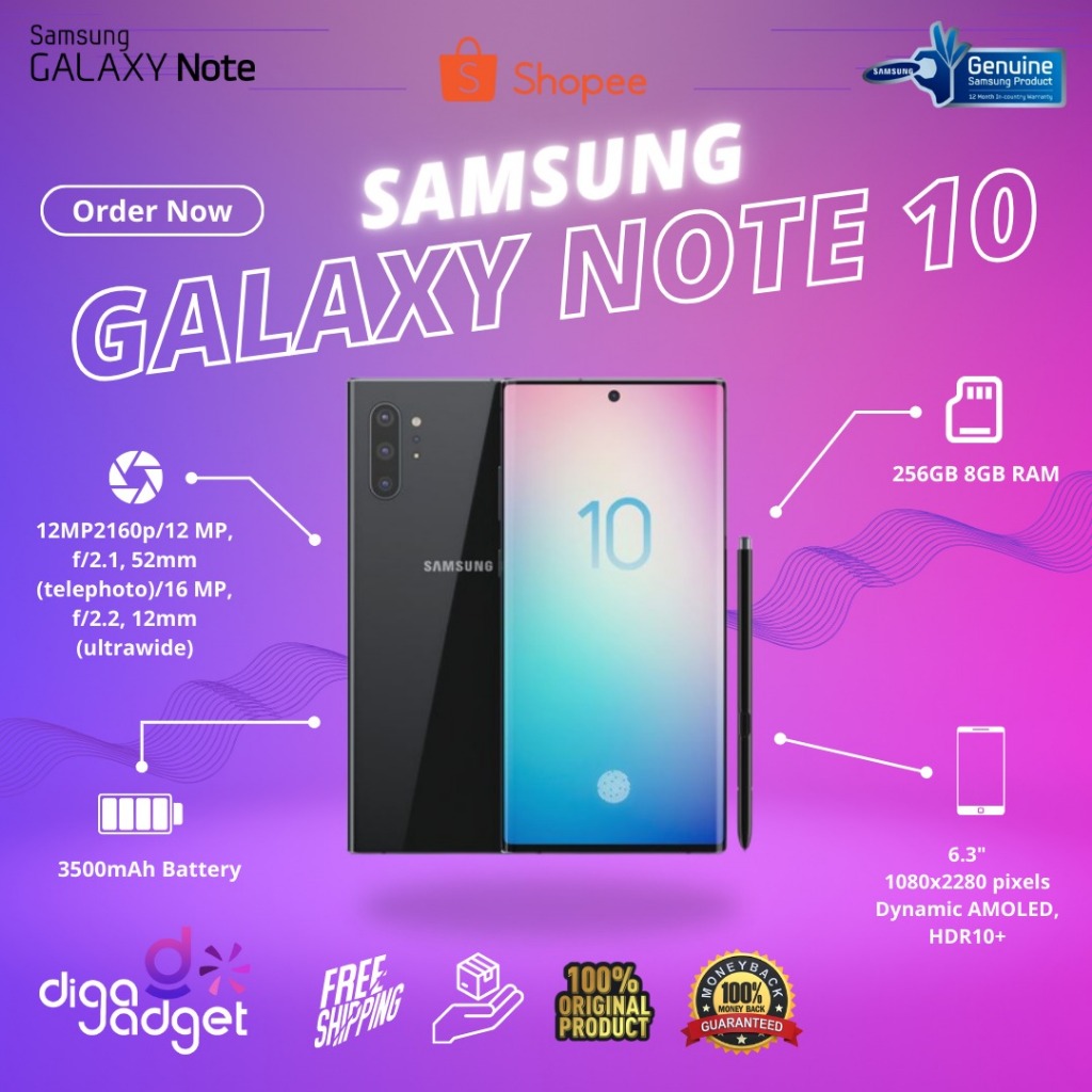 Jual SEIN Samsung Galaxy s10 /s10+ /Note 10 /Note 10+ Second Resmi Fullset Original | Shopee ...