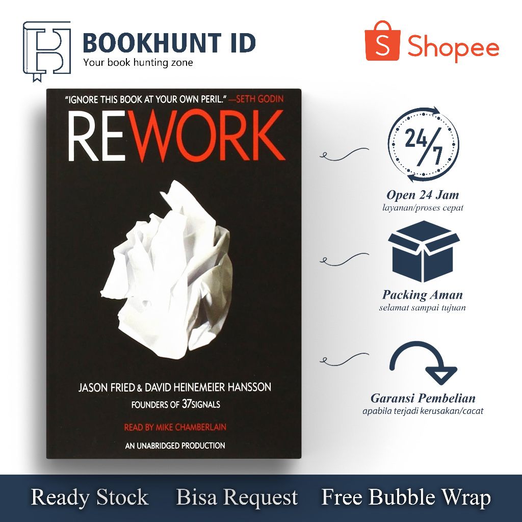 Jual Rework by Jason Fried (English) | Shopee Indonesia