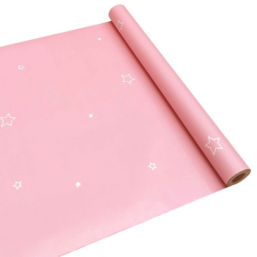 Jual Wallpaper Dinding Polos Pink Wallpaper Bintang Pink Polos ...