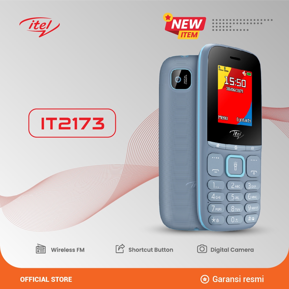 Jual ITEL it2173 FEATURED PHONE garansi resmi itel indonesia | Shopee ...