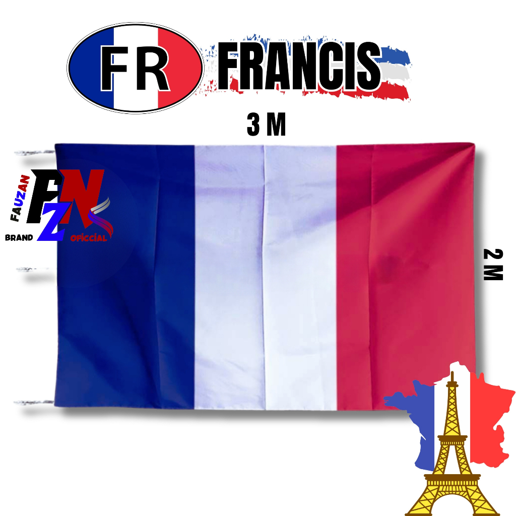 Jual Bendera France Poliester Peles (3m) | Shopee Indonesia