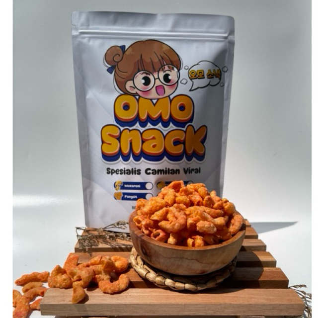 Jual (TERMURAH) Omo Snack Makaroni Jumbo kemasan ziplock / Snack ...