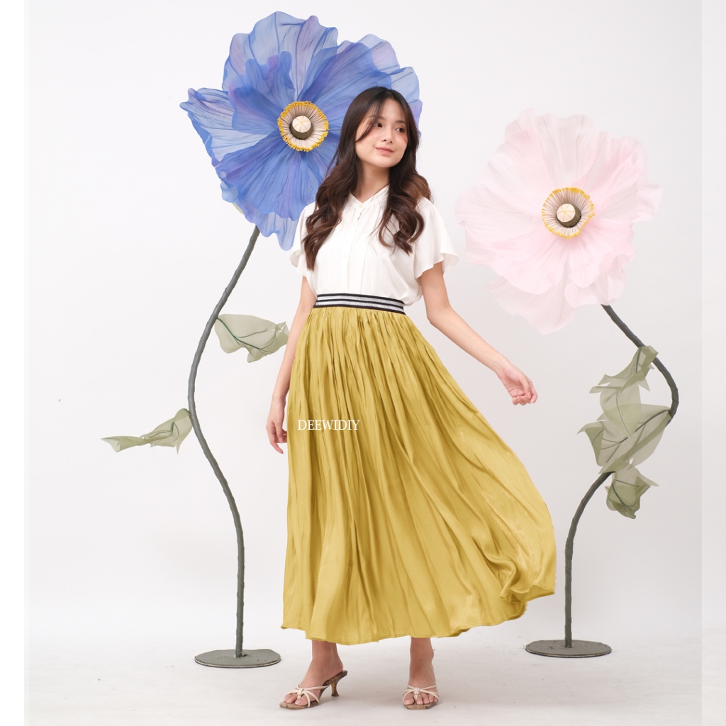 Jual ROK SHIMMER PANJANG WANITA / ROK PANJANG PESTA / ROK JUMBO ...