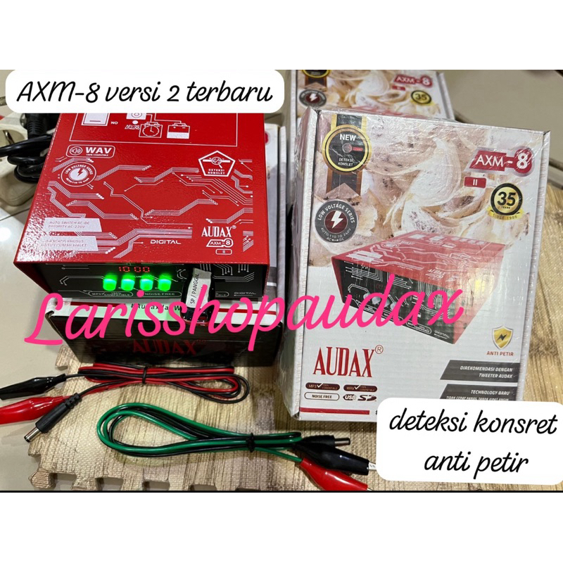 Jual AMPLI AUDAX AXM 8 VERSI 2 TERBARU DIGITAL VOLUME ANTI PETIR DETEKSI KONSLET 1 PLAYER 2 ...