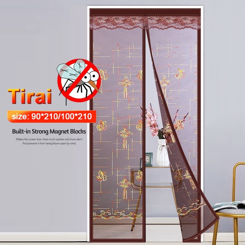 Jual 100cm x 210cm / 90cm x 210cm Gorden Magnet Tirai Magnet Pintu Tirai Magnet Mesh Anti Nyamuk ...