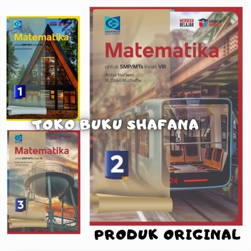 Jual Buku Matematika SMP Kelas 7 8 9 / 1 2 3 Grafindo Kurikulum Merdeka ...