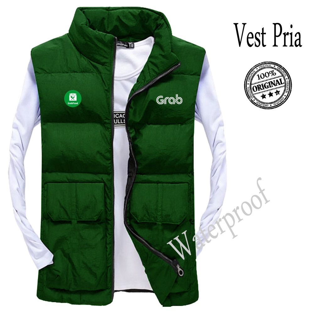 Jual rompi taslan grab grabfood pria custom rompi parasut grabbike grab ...