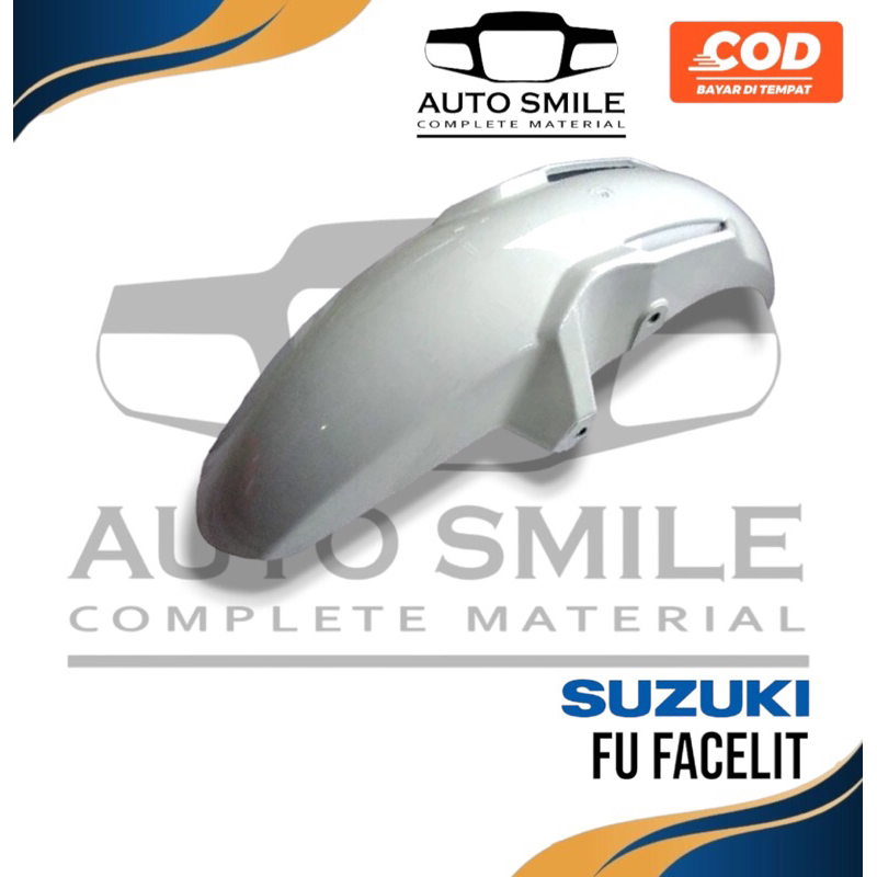 Jual Spakbor Depan SATRIA FU New Facelift Injeksi warna Putih | Shopee ...