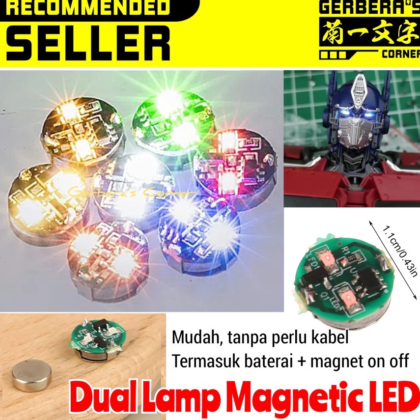 Jual KODE V4S Dual Lamp Magnetic LED Lampu Gundam Action Figure ...