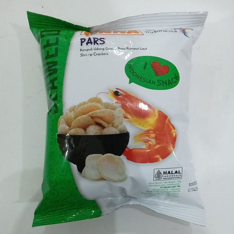 Jual Finna Pars Kerupuk Udang Goreng Rasa Rumput Laut 40 g | Shopee ...