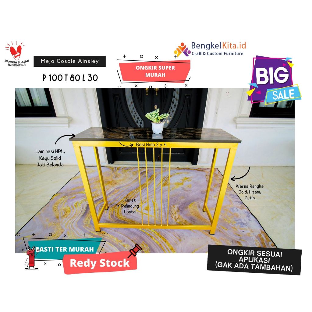 Jual Meja Console Minimalis Aesley | Meja Ruang Tamu Minimalis | Meja ...