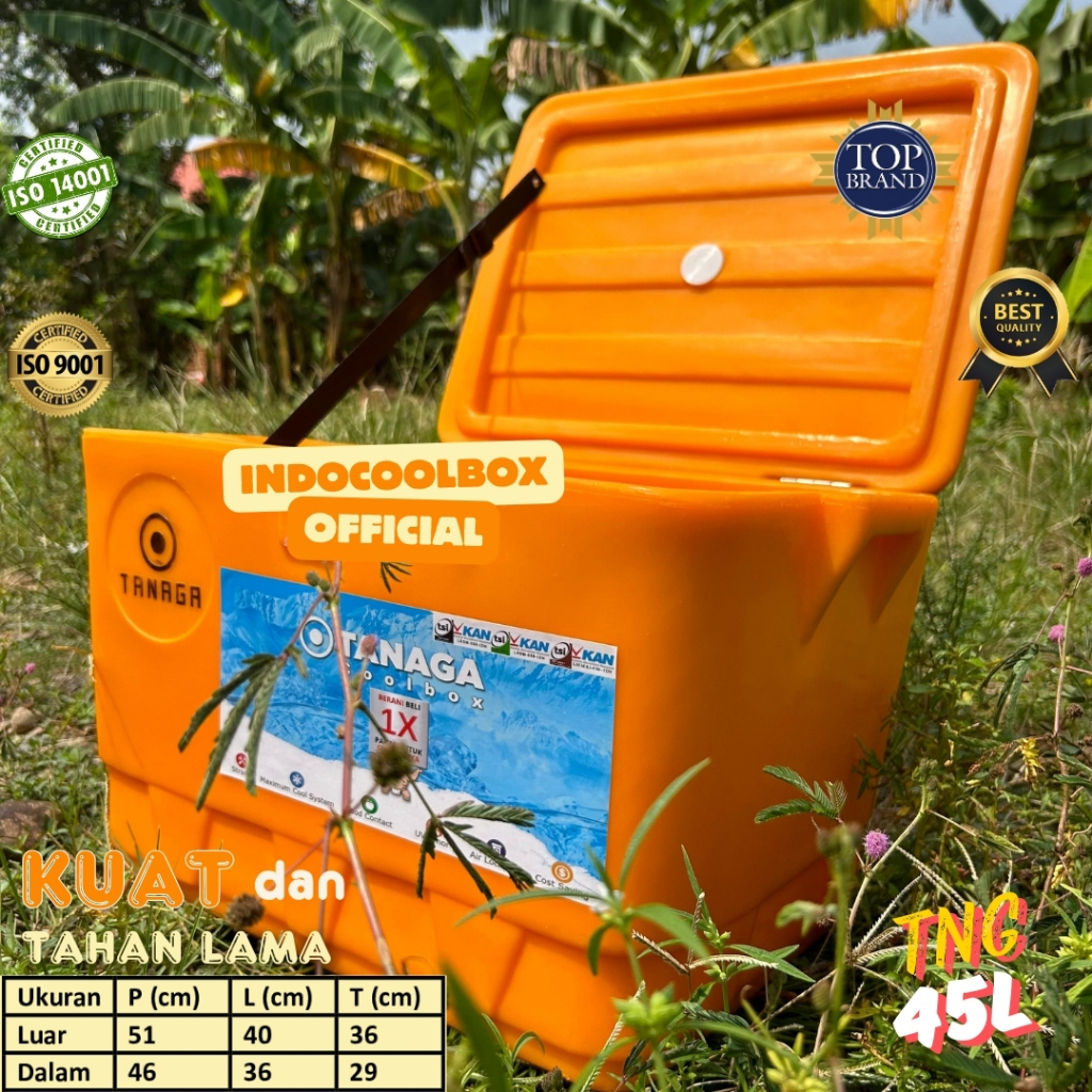 Jual Cooler Box Tanaga 45 Liter Termos Es Kotak Tempat Es Batu Daging ...