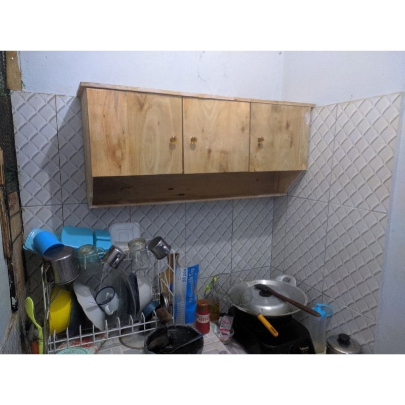 Jual rak dinding, rak dapur 3 PINTU, kitchen set minimalis murah ...