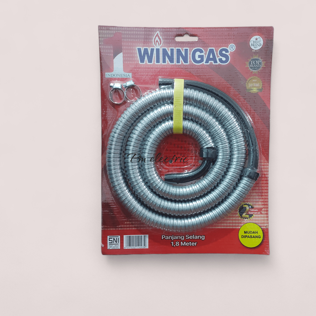 Jual SELANG LPG WINN GAS FLEXIBLE 1.8 M | Shopee Indonesia