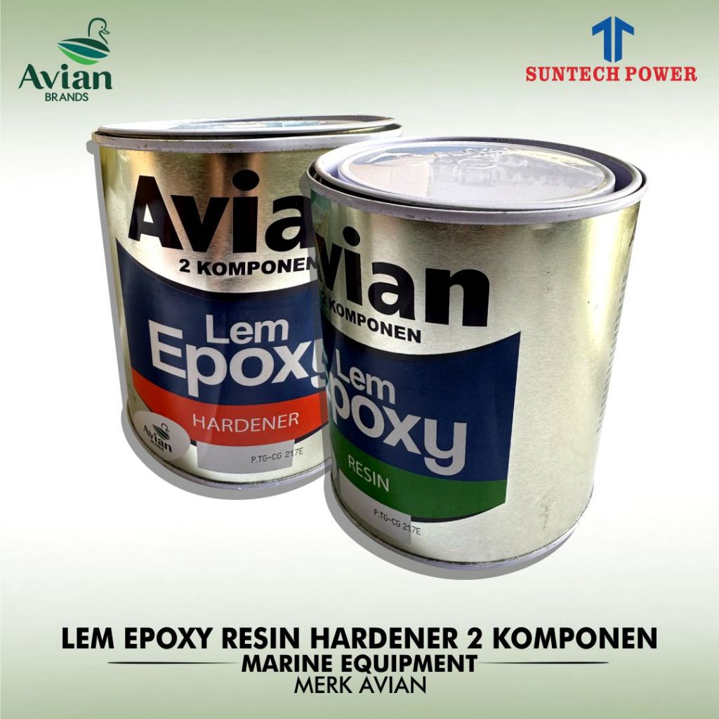 Jual Lem Epoxy Avian Resin Hardener 2 Komponen Per Set 1,6 kg Lem ...
