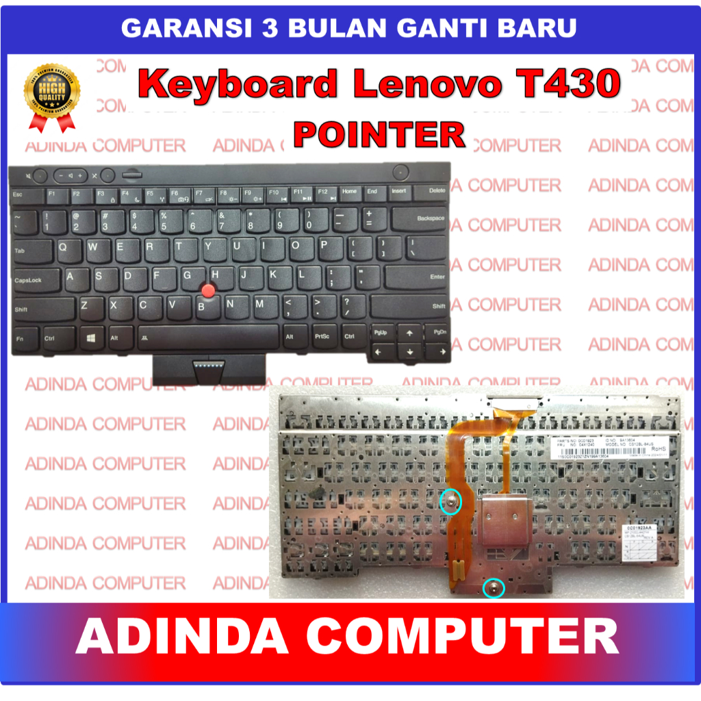 Jual Keyboard Lenovo Thinkpad T430 T430i T430S T530 T530i X230 Pointer ...