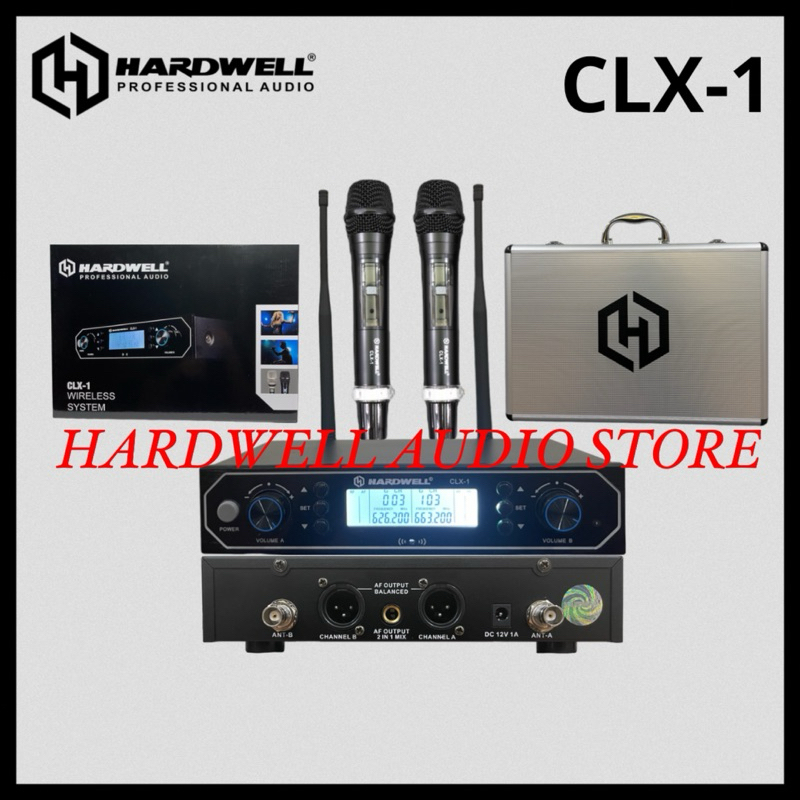 Jual Mic Wireless Hardwell CLX 1 / CLX1 Original Double Mic Handheld ...