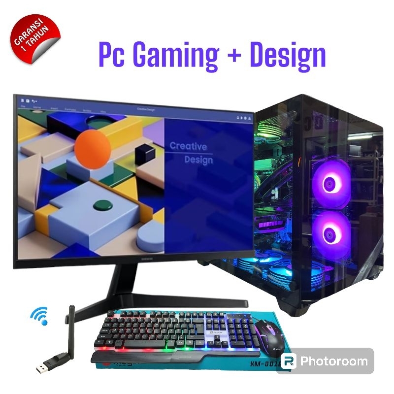 Jual Pc Gaming Core i5 10400f Gen 10 Ram 16GB Vga RX 6700 XT 12GB DDR6 Render Design Editing ...