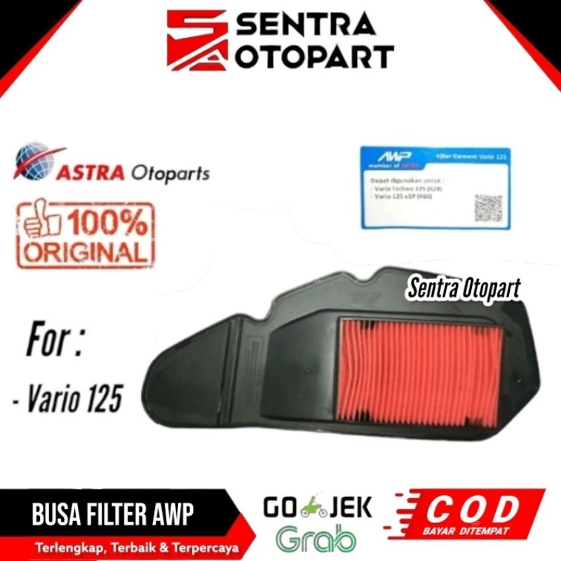 Jual Busa filter udara vario 125 150 esp original astra awp | Shopee ...