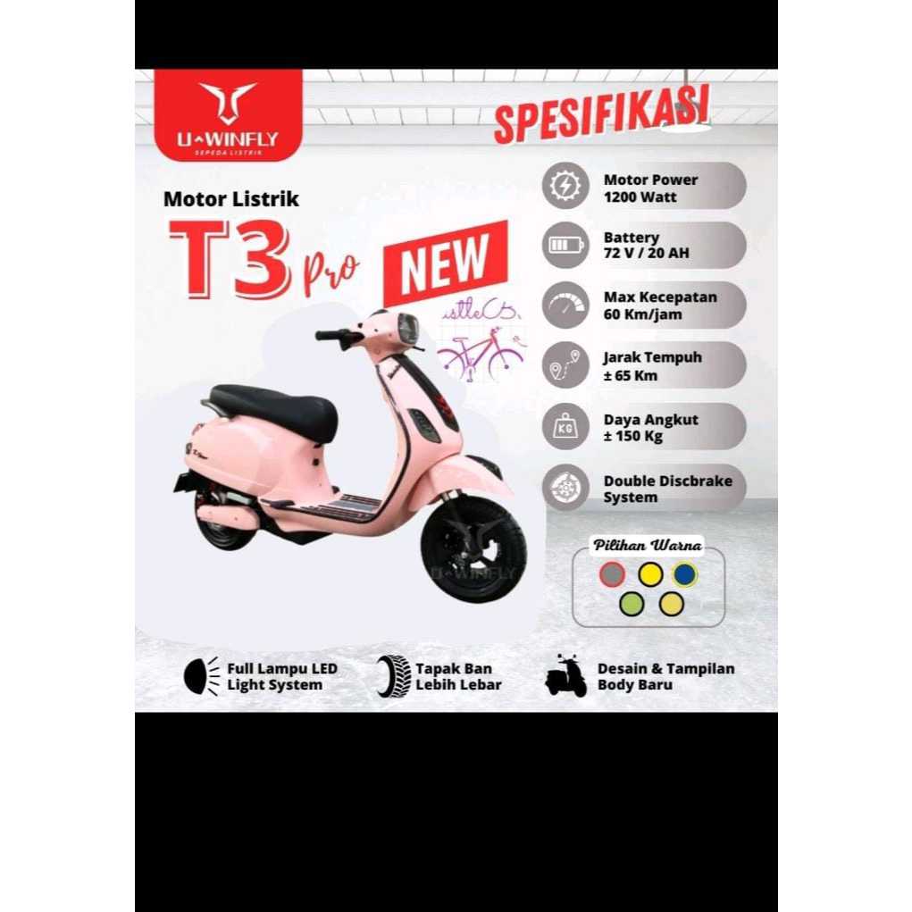 Jual Sepeda Motor Listrik UWINFLY T3S PRO | Shopee Indonesia