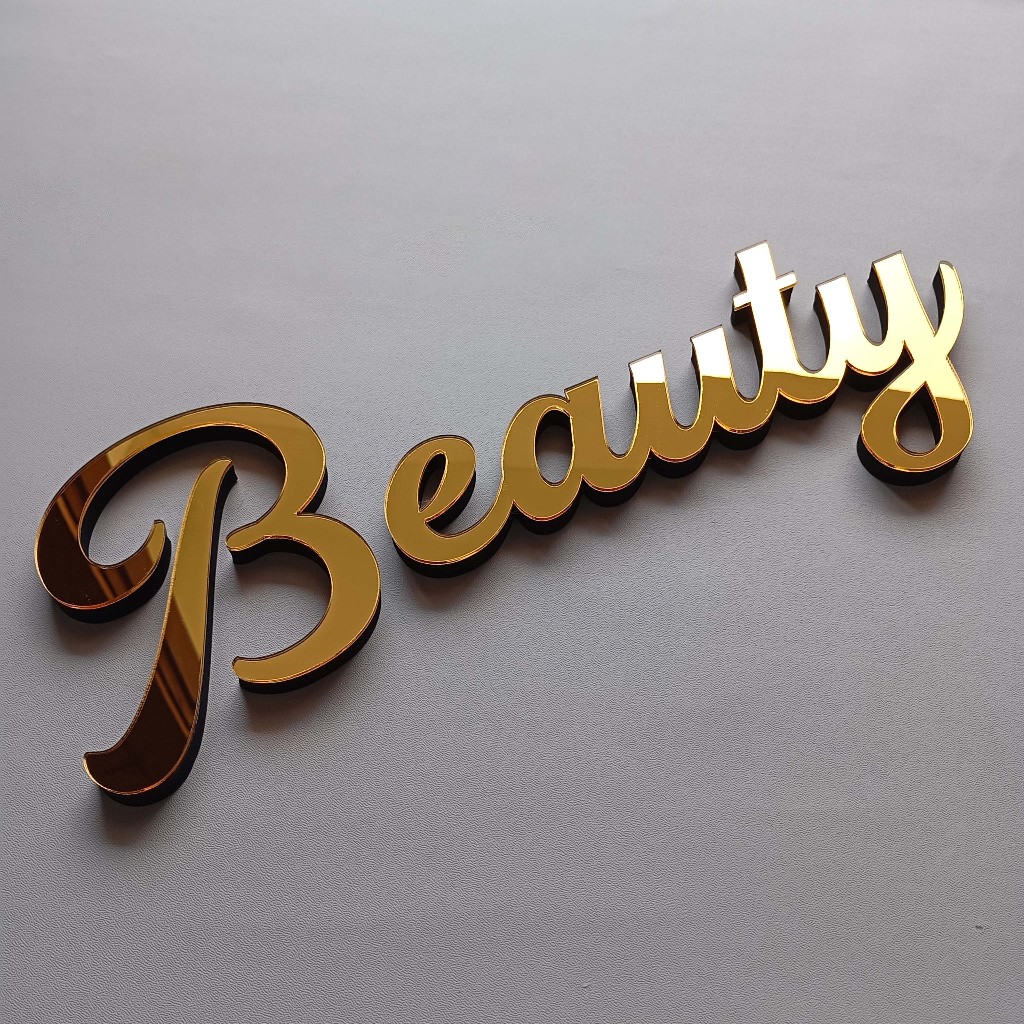 Jual Huruf Timbul Akrilik Gold Custom Area Tulisan Acrylic Angka Spon ...