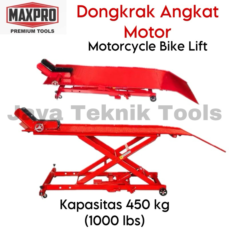 Jual Dongkrak Angkat Motor Maxpro 450 kg Motorcycle Bike Lift 1000 lbs ...