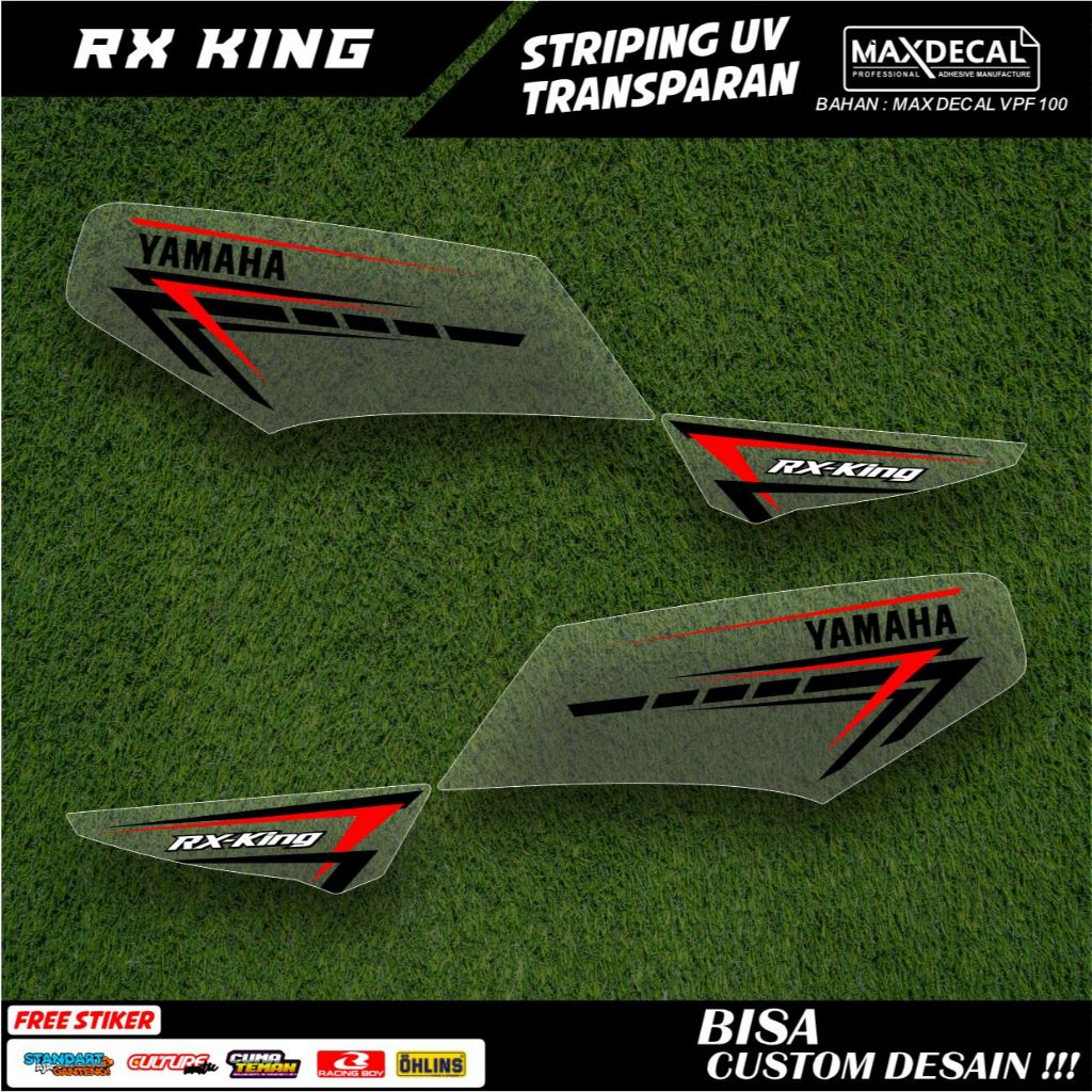 Jual striping rx king transparan variasi original custome minimalis ...
