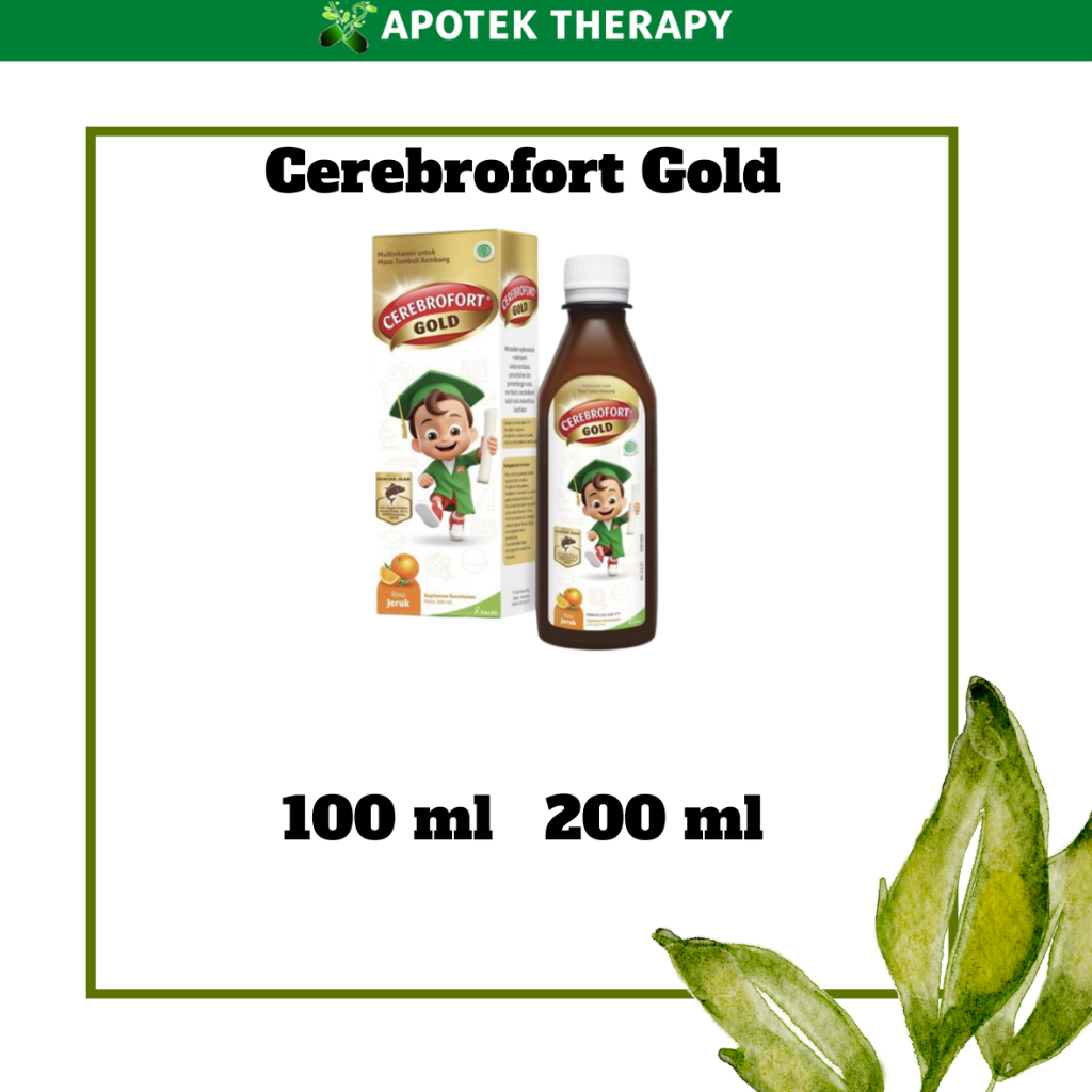 Jual Cerebrofort Gold syr/ Vitamin Nafsu Makan anak | Shopee Indonesia