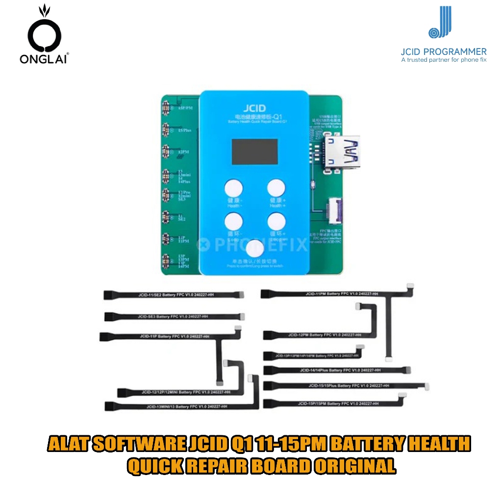 Jual Alat Software JCID Q1 11-15PM Battery Health Quick Repair Board Q1 ...