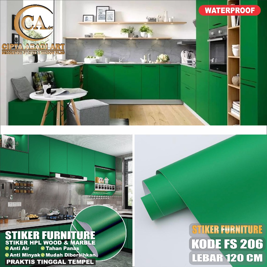 Jual PVC SHEET Stiker Furniture Lemari Meja Kitchen Set Kaca Anti Air ...
