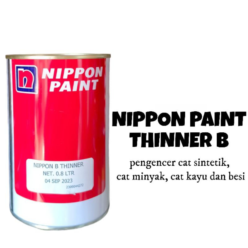 Jual THINNER / THINNER B / PENGENCER CAT NIPPON PAINT 0.8 LITER | Shopee Indonesia
