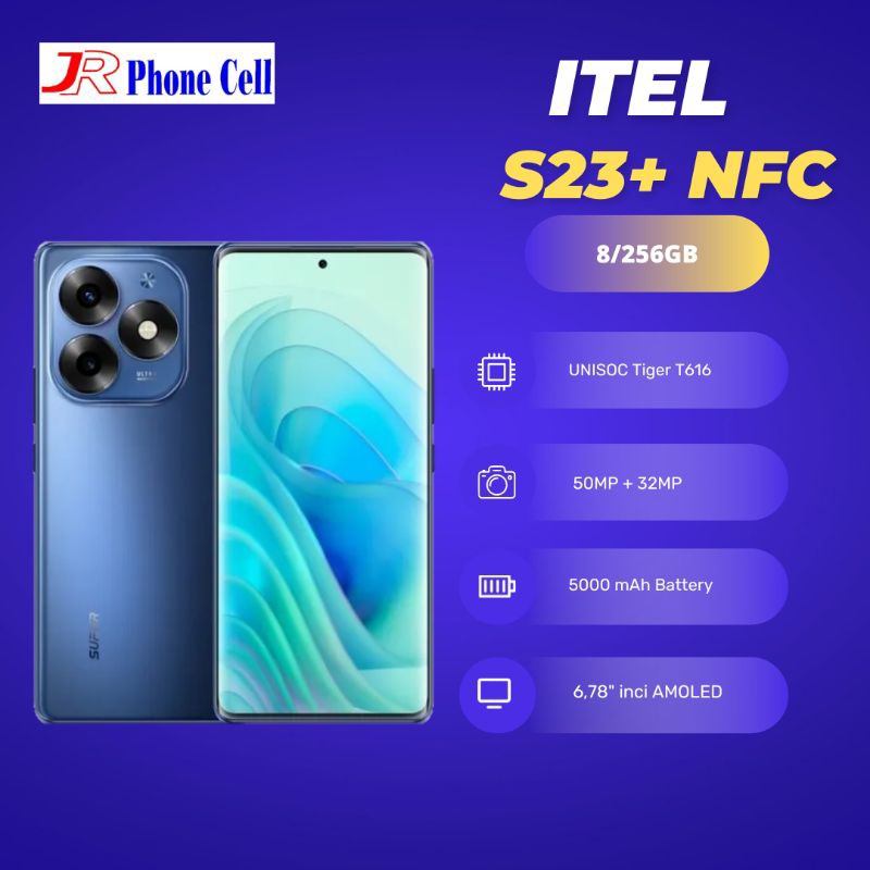 Jual ITEL S23+ NFC RAM 8/256GB GARANSI RESMI | Shopee Indonesia