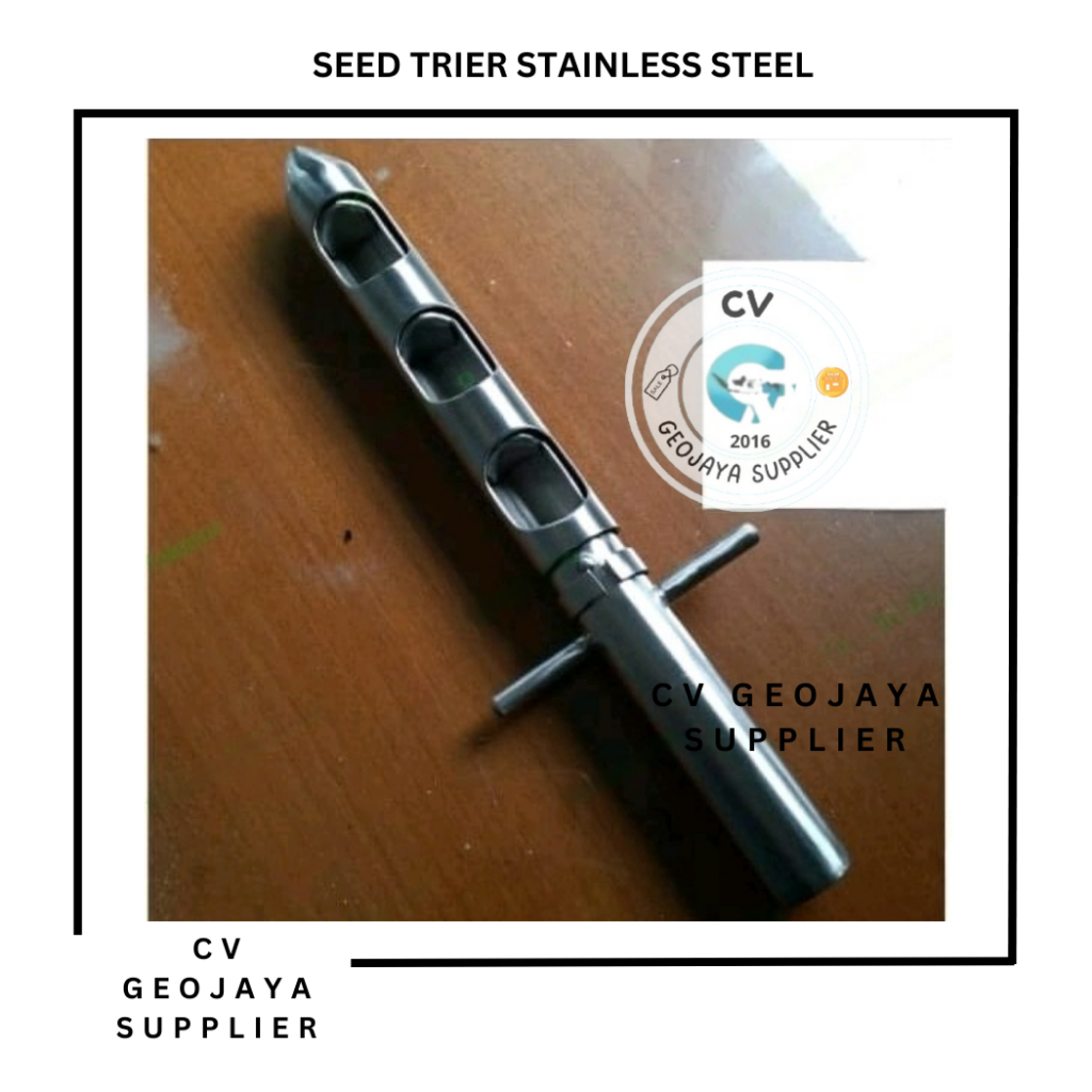 Jual Seed Trier Sampler Stainless 3 lubang 28 cm Nobbe Laboratorium ...
